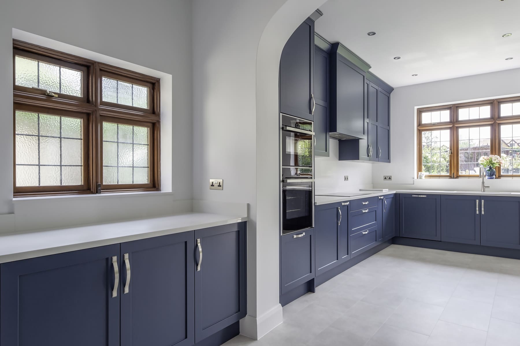 Blue & White Shaker Kitchen | Stanford Design